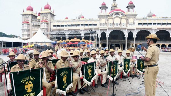 Police Band rehearsal... - Star of Mysore