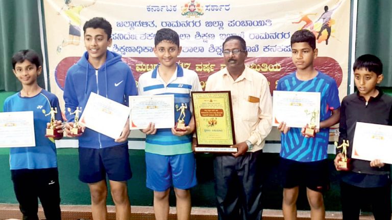 Wins State-level Shuttle Badminton - Star of Mysore