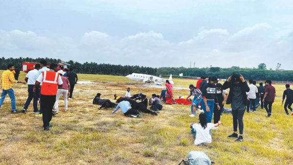 Full-scale aircraft emergency exercise at Mysore Airport - Star of Mysore