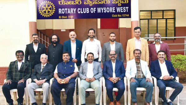 Office-bearers of Rotary Mysore West - Star of Mysore