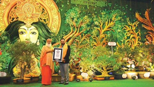 Bonsai Garden at Ganapathy Ashram in Mysuru receives Guinness title ...