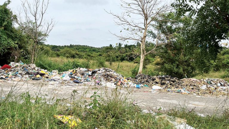 Illegal dumping of waste in Lalithadrinagar (North) Layout - Star of Mysore