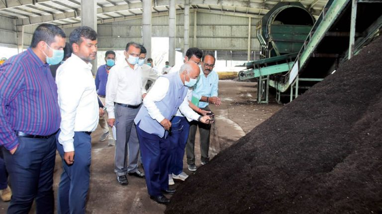 Upa Lokayukta inspects Solid Waste Management Unit, Water Recycling ...