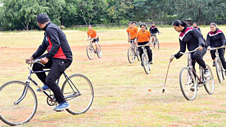 Dasara CM Cup State-level Cycle Polo Tournament: Bagalkot men, Mysuru ...