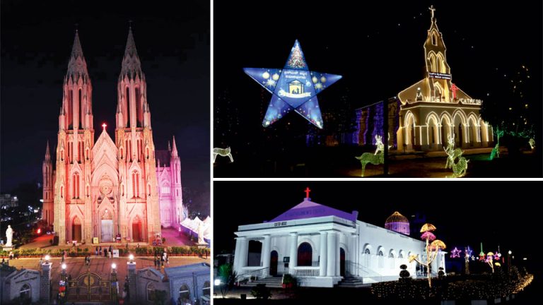City Churches light up for X-mas - Star of Mysore